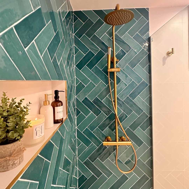 Azulejo ceramico TABARCA TURQUESA 7,5X23 DUNE